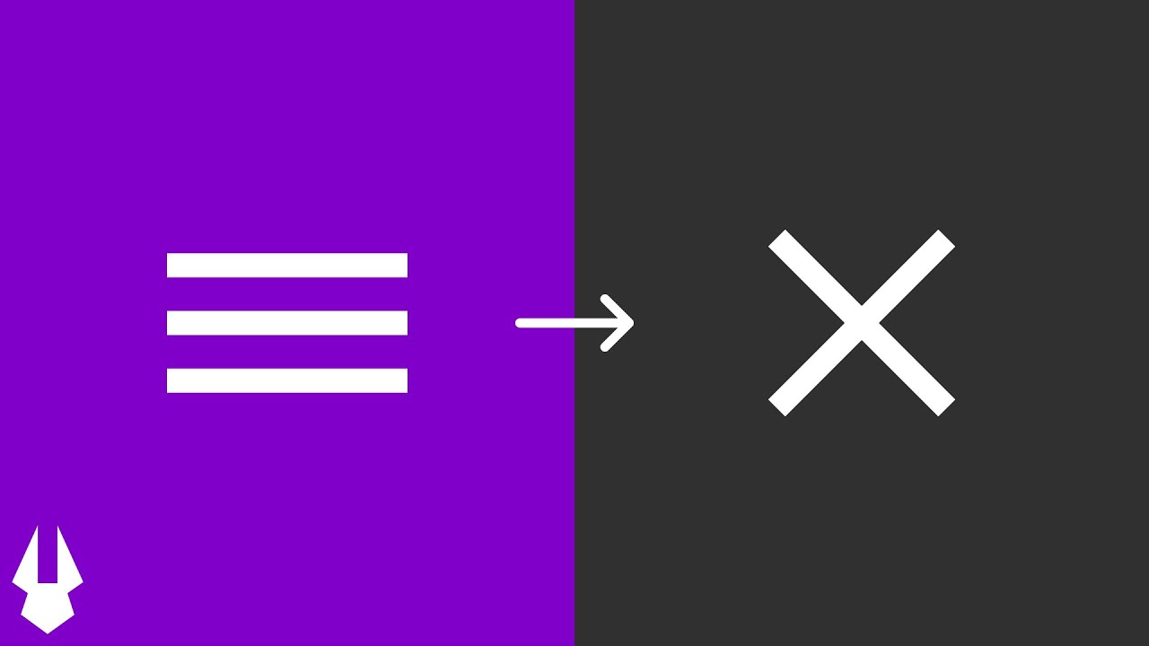 4 CSS Hamburger Menu Animations | CSS JavaScript Tutorial