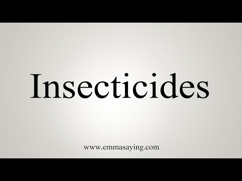 How To Say Insecticides