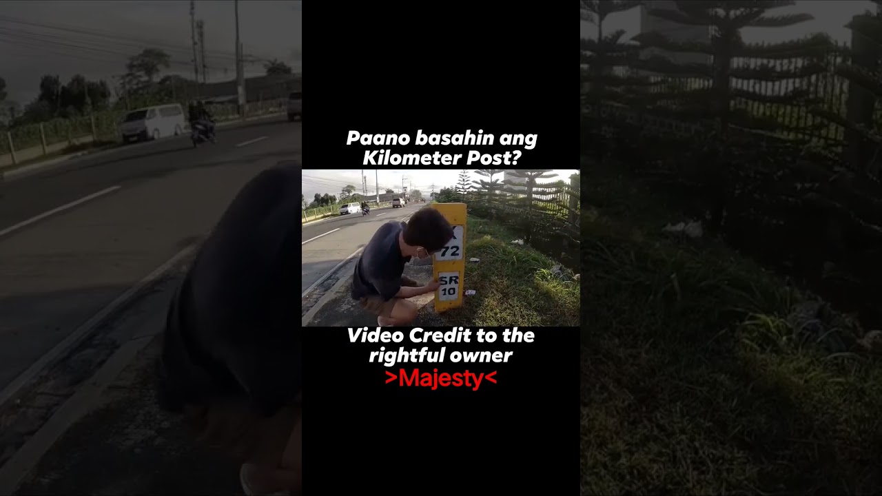 how to read kilometer post?