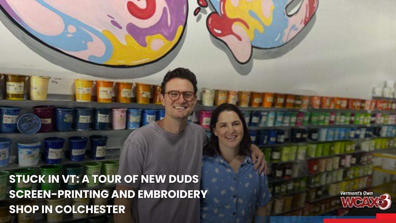 Stuck in Vt: A tour of New Duds screen-printing and embroidery shop in Colchester