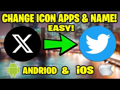 HOW TO GET THE TWITTER APP BACK AND REMOVE THE X ICON AND NAME! (Change Icon Apps Picture & Names)