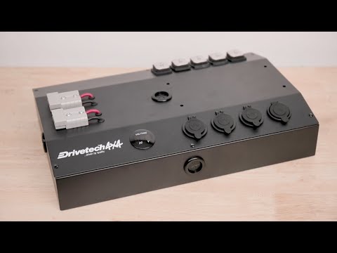 Drivetech 4x4 12V Control Box 5 Rocker Switches 3 Power Sockets Dual ...
