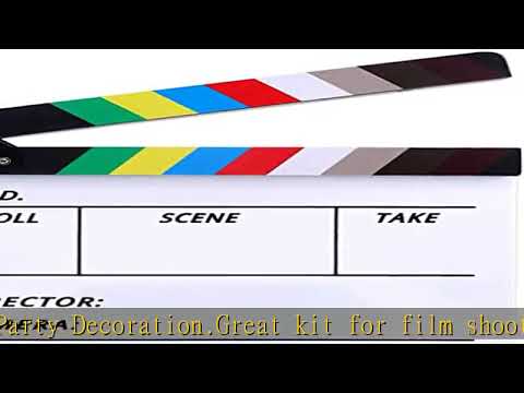 Movie Film Video Clapboard Director's Cut Action Scene Clapper Board,Movie Theme Party Decorations