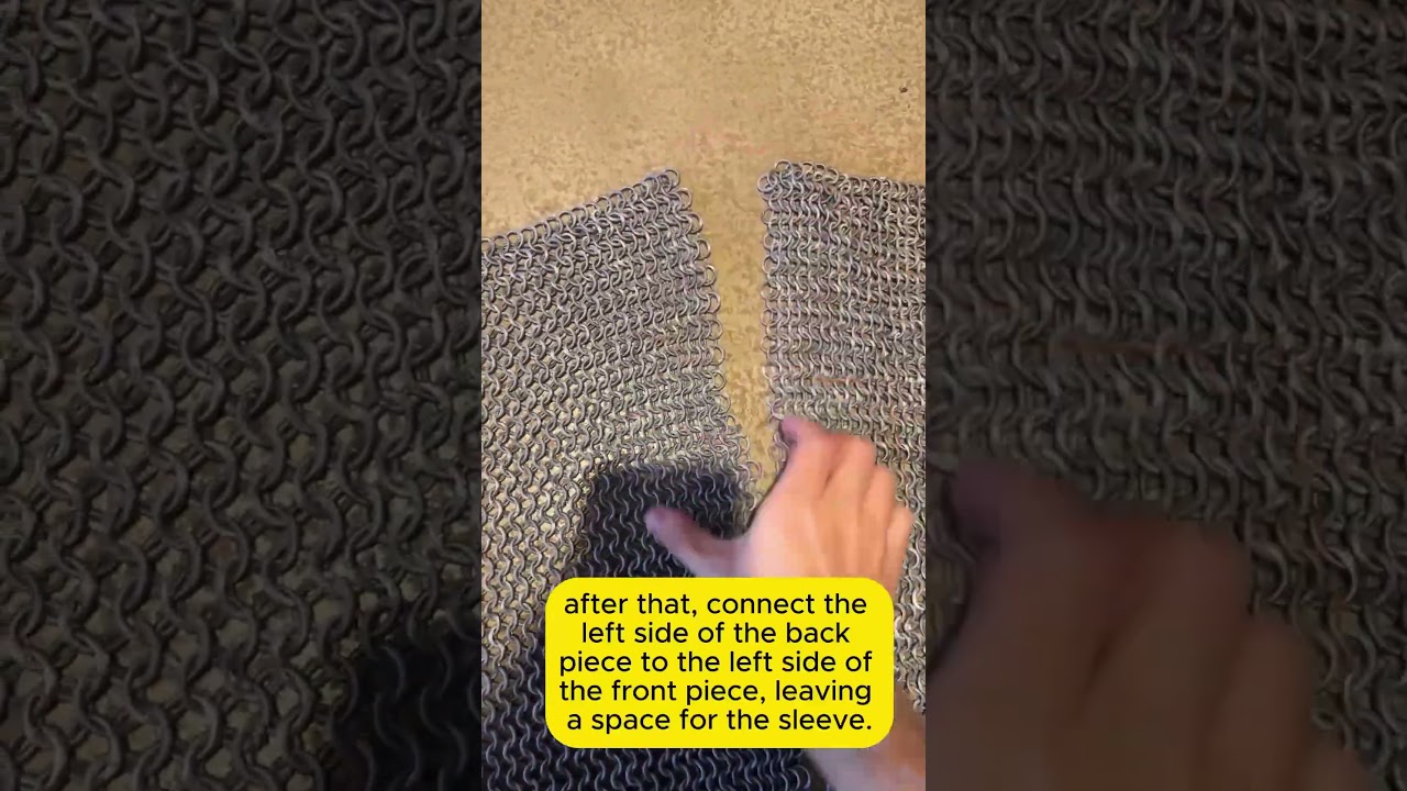 Assembly a 3d printed chainmail (linktree.com/propsmaker)