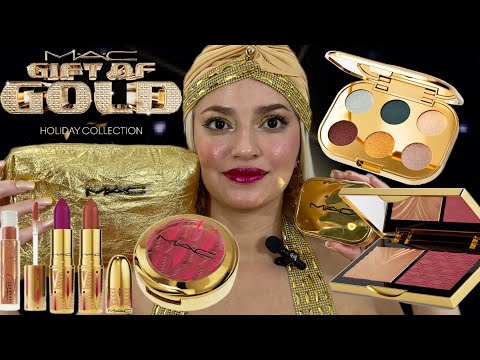Coleção de natal Mac Cosmetics/Gift Of Gold Holiday Collection 2024. #GiveMAC #MACHoliday