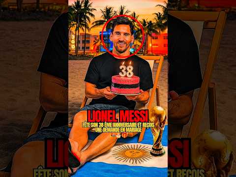 Messi a reçu une demande en mariage le jour de son anniversaire et a quitté le vestiaire en colère 🎁
