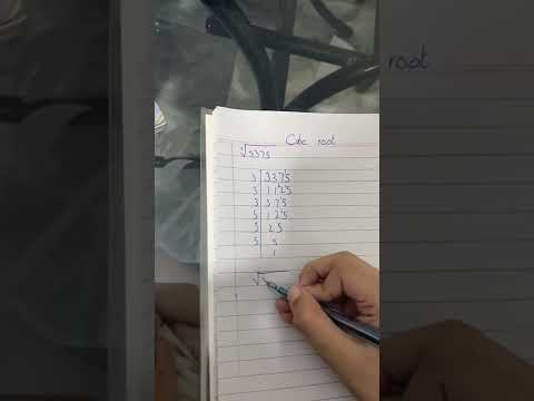 How to solve the cube root of 3375