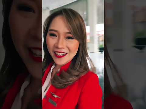 Air Asia Flight Attendant😍||#cabincrew #avation #youtubeshort #airasia