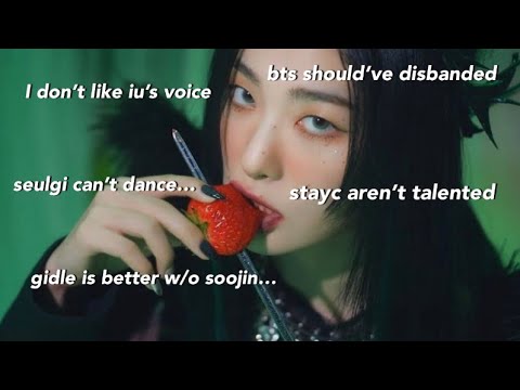 Responding to unpopular Kpop opinions on Reddit