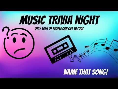 Music Trivia Night! | 20 Questions Only Real Fans Can Answer