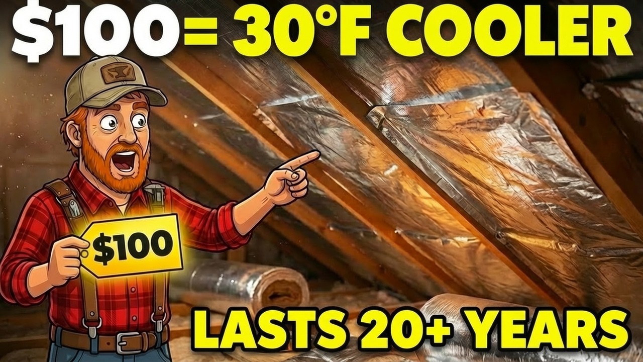 This $100 Foil Drops Your Attic by 30°F. Why Do Companies Charge $2,000 For It?