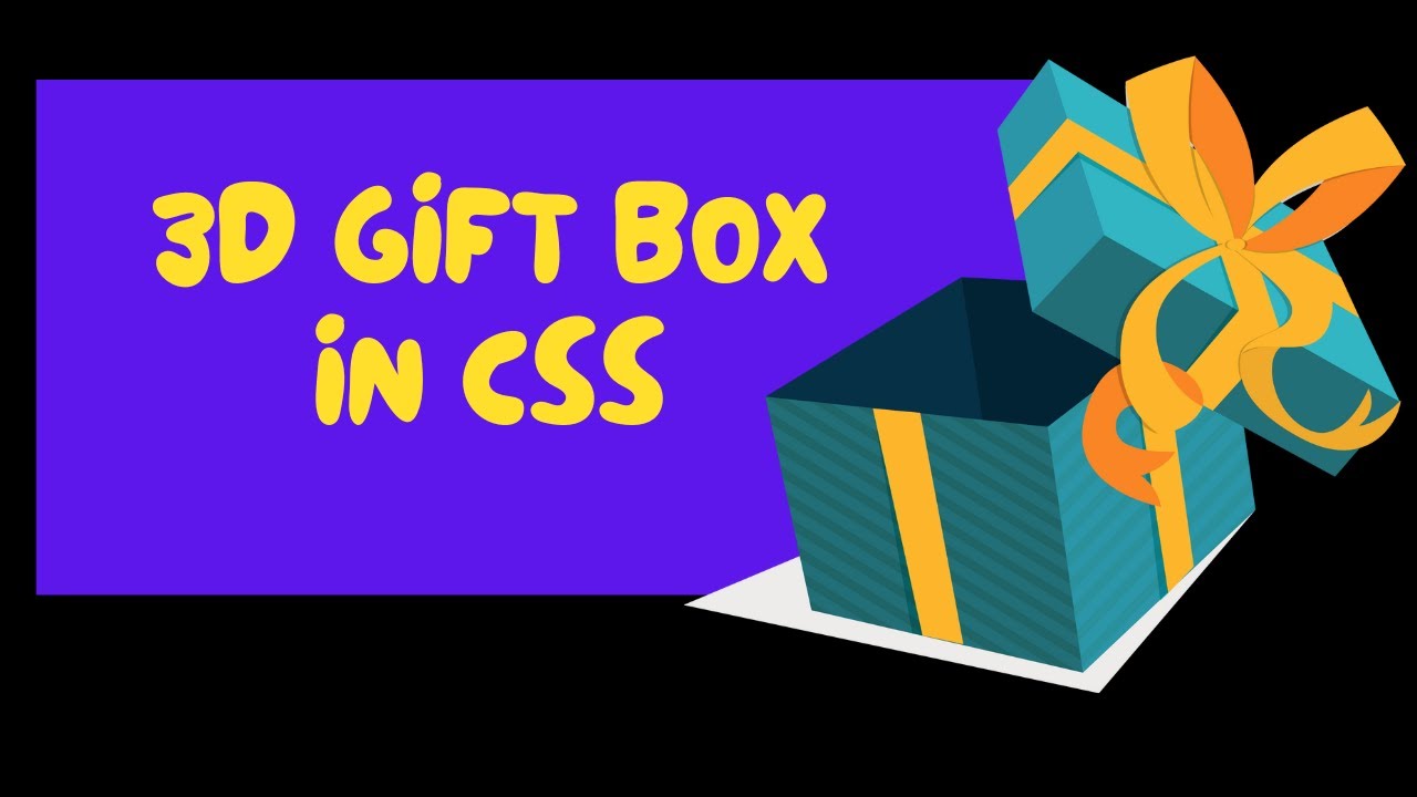 3D Gift Box In CSS || Full Code In Comments #shorts #shortsvideo #code #css