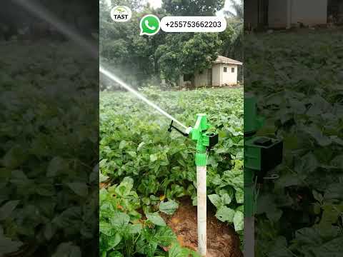 solar sprinkler irrigation system for modern agriculture_yuzuak ATOM 15 raingun #tanzania #kilimo#tz