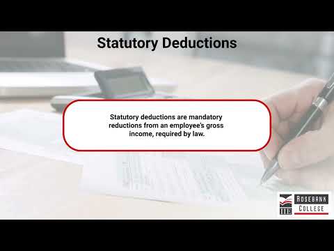 Describe and Calculate Statutory and Voluntary Deductions (LU8/LO4)
