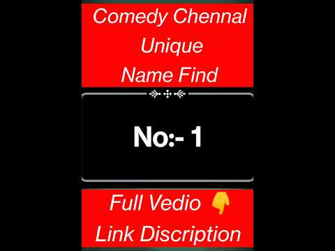 Comedy Channel Name ideas 20+ unique comedy channel names | New Comedy chennal name ????