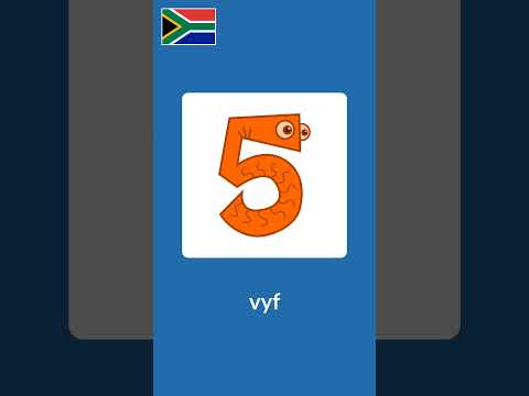 Afrikaans Numbers 1-10 #learnafrikaans