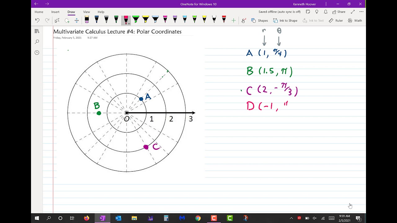 Multivariate Calculus   Lecture 4   Polar Coordinates