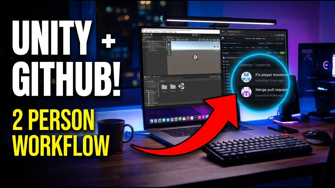 How to Build a Game with a Friend using Github (2026 Beginner Tutorial)  || @genzunitydev#youtube