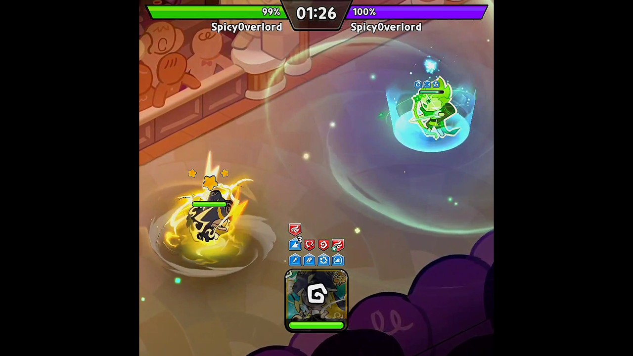 Stormbringer Cookie with Crystal Jam Vs Wind Archer Cookie