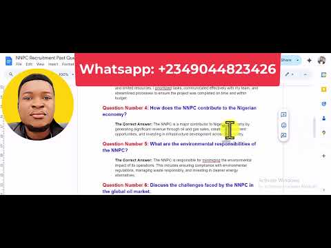 NNPC Recruitment Past Questions and Answers | Nigerian National Petroleum Corporation