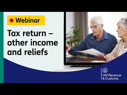 Other income and tax reliefs on your online tax return