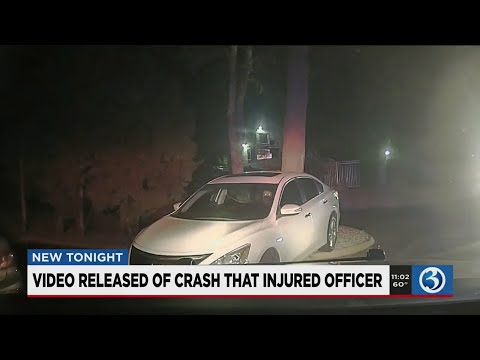 Video: Farmington police release footage from night officer got rammed by car