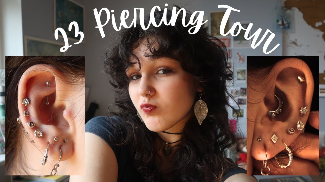 23 PIERCING TOUR / Rating pain scales + healing process