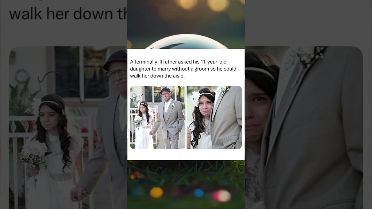 A wedding with no groom, just a father’s last walk. 👰‍♀️💔👨‍👧 #WalkMeDownDaddy  #PromiseKept