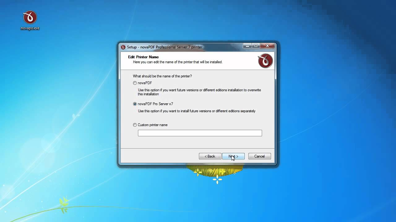 How to install novaPDF