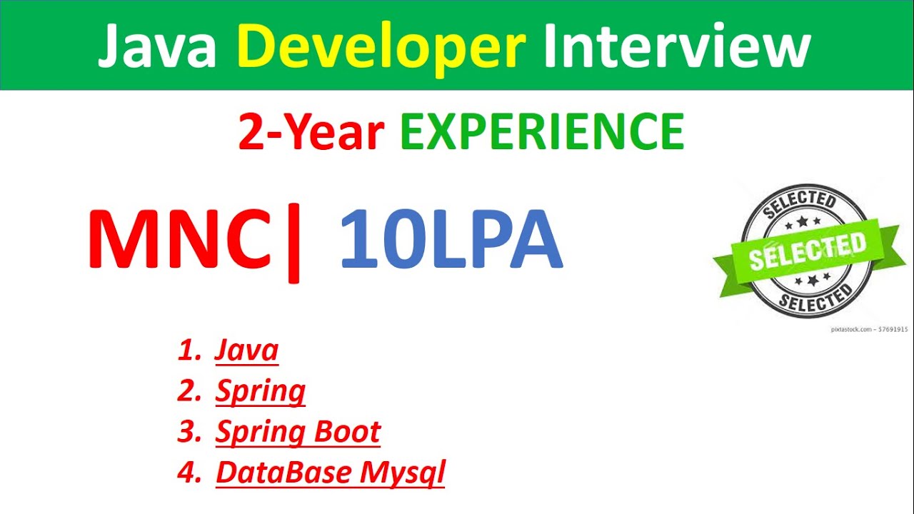 Java developer interview | First round