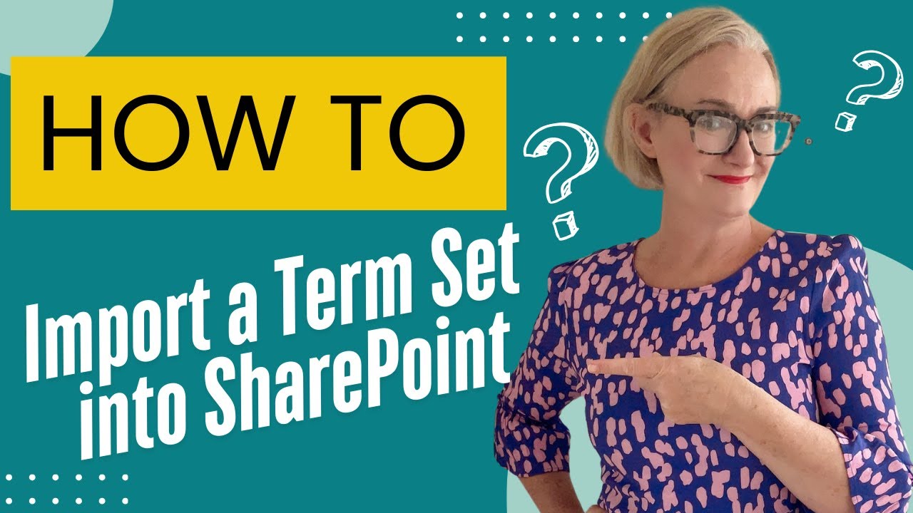 How to import a term set into sharepoint