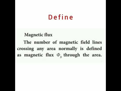 Define Magnetic flux - Class 12 Physics