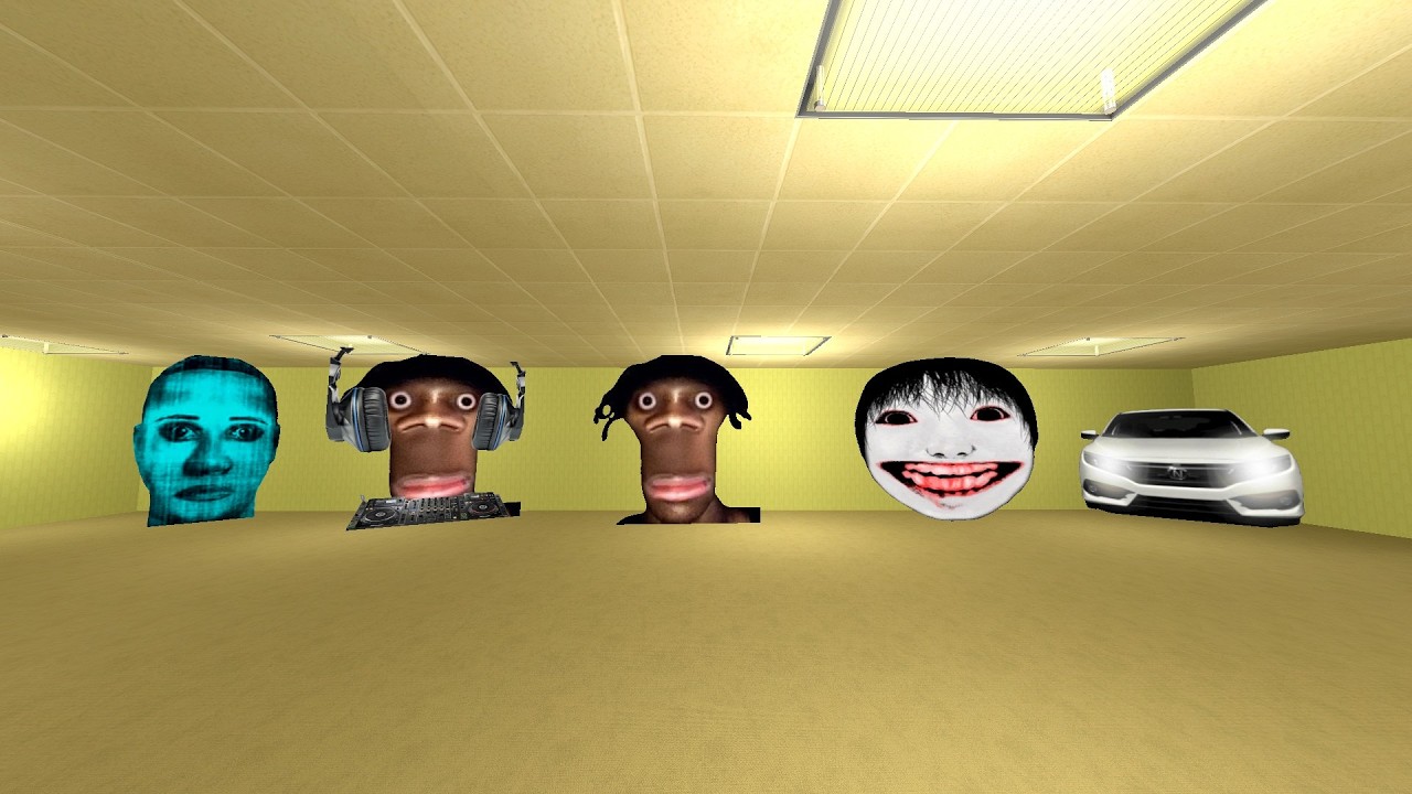 unlimited nextbots in backrooms in garrys mod #Gmod_#Nextbots_#Criminal_Gmod