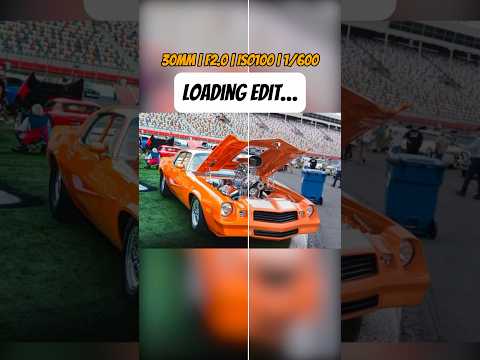 How to edit Car Photos #sonyzve10 #car #sigma30mm #classiccars #bigengine #charlottemotorspeedway
