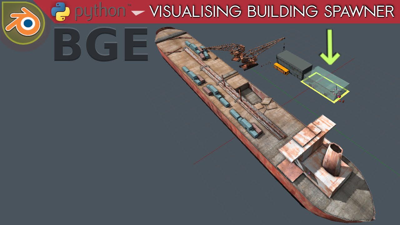 Blender Game Engine Python Tutorial #15 | Visualising Builder Spawner