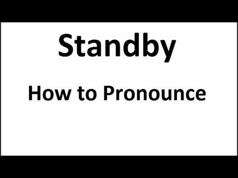 How to pronounce Standby||How to say Standby||Standby Pronunciation||ABDictionary