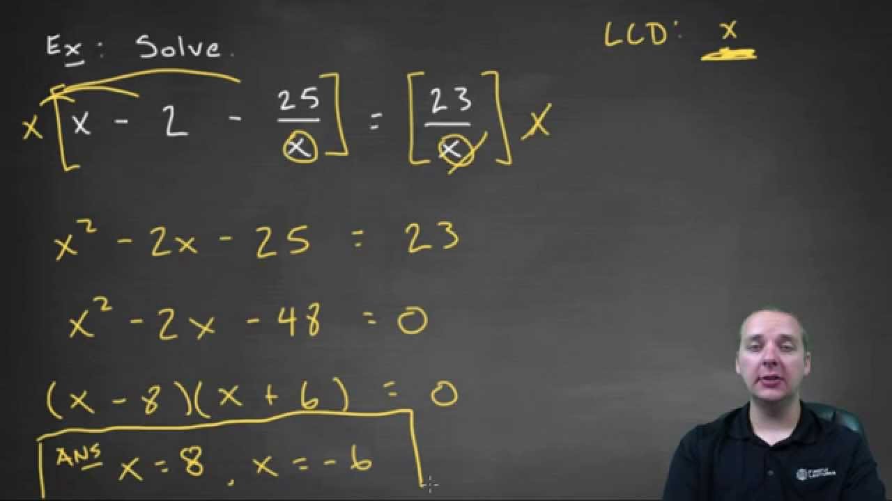 Solving Rational Equations - Example 2