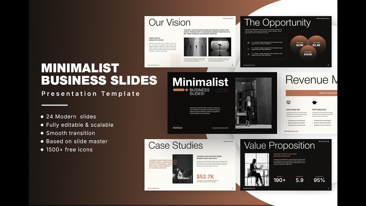 Minimalist Business Slides Presentation Template