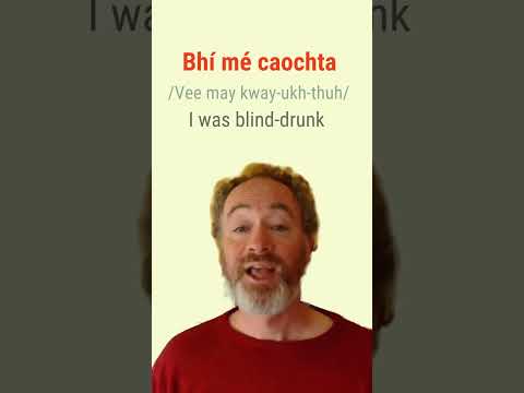How to say 'I was blind drunk' in Irish. #bitesizeirish