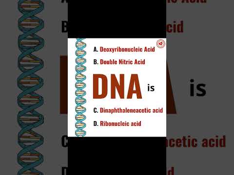 What is DNA? #genetics #dna #biochemistry #chemistryquiz