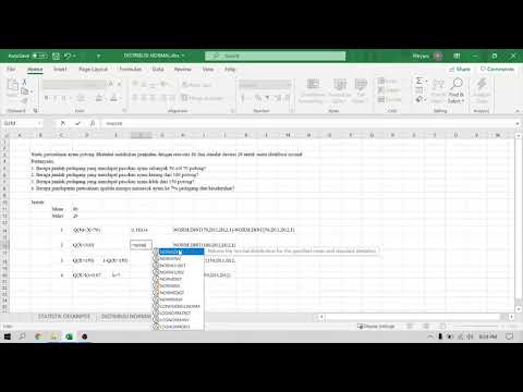 Membuat Distribusi Normal Menggunakan Ms Excel – A Pitryani's Life