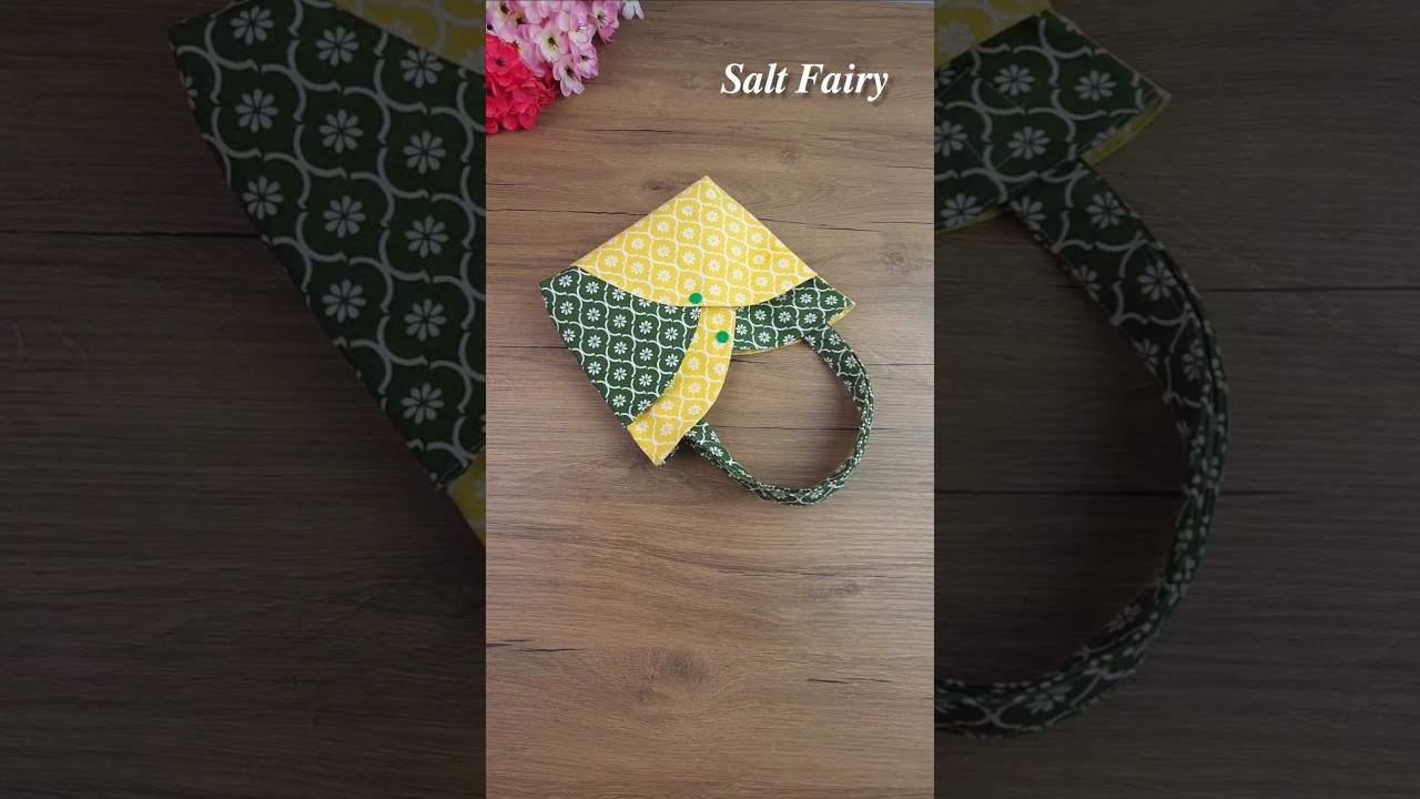 How to Make a Two-Tone Fabric Bag (Beginner Friendly!) #patchwork #handmade #totebag