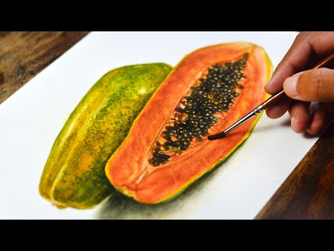 How to Paint a Papaya – Kanela's Cafe Main Street Red Bluff and ...