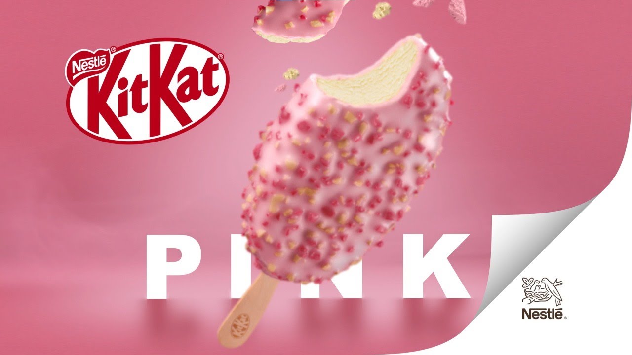 Aiskrim KITKAT PINK!