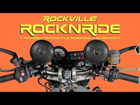 DEMO & Install Rockville Rocknride motorcycle speakers