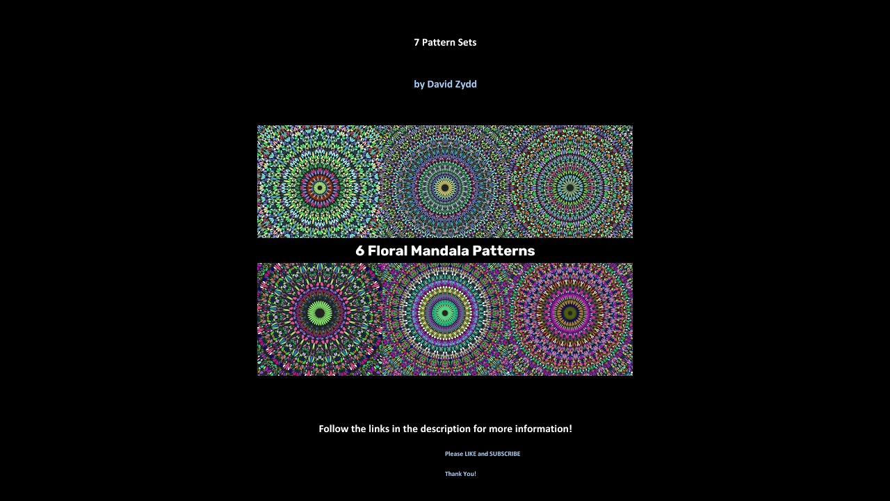 7 Pattern Sets by David Zydd