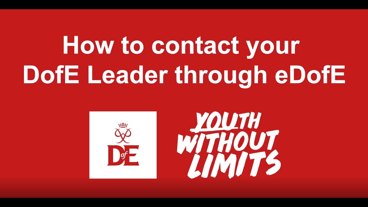 How to: contact your DofE Leader through #eDofE
