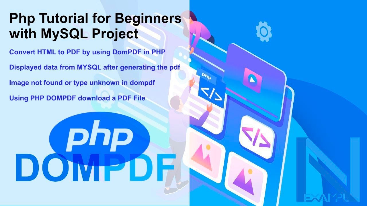 PHP | Php Tutorial for Beginners with MySQL Project | dompdf full tutorial  complete guide