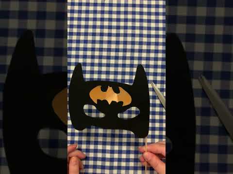Easy Paper Batman Mask DIY - Kids Craft Ideas