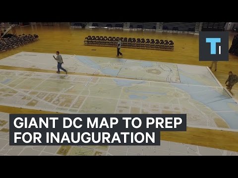 A Giant Map for Presidential Inauguration Planning – The Map Room